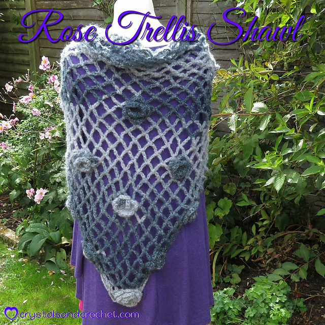 Ravelry: Rose Trellis Shawl pattern by Helen Shrimpton