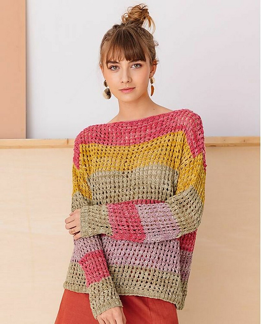 Ravelry: Pull Flora pattern by Phildar Design Team