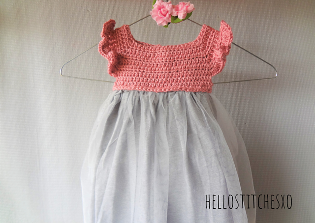 Ravelry: Tunic with fabric/tulle skirt pattern by Divya Natesan