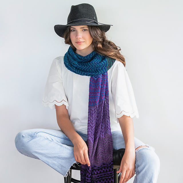 Ravelry: Skyline Wrap pattern by Helen Stewart