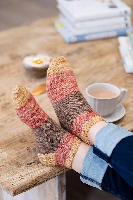 Ravelry: Collage Socks pattern by Helen Stewart