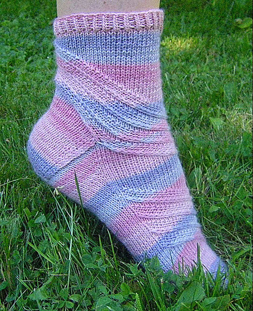 Ravelry: Embellishing Hilda Socks pattern by Heli Heikkilä
