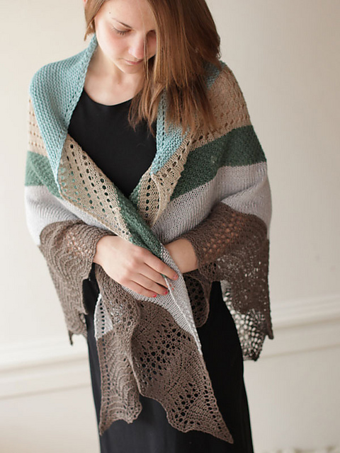 Ravelry: My First Lace Shawl pattern by Maureen Keenan