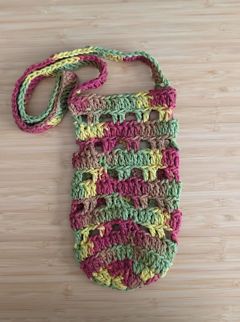 Ravelry: Brick by Brick Water Bottle Sling pattern by Hey ItsMelB