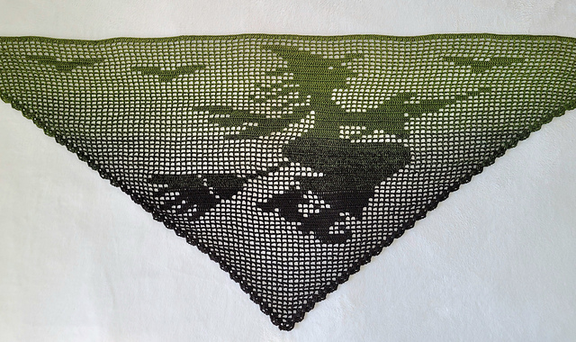 Ravelry: Flying Witch Shawl pattern by Tara M Clark