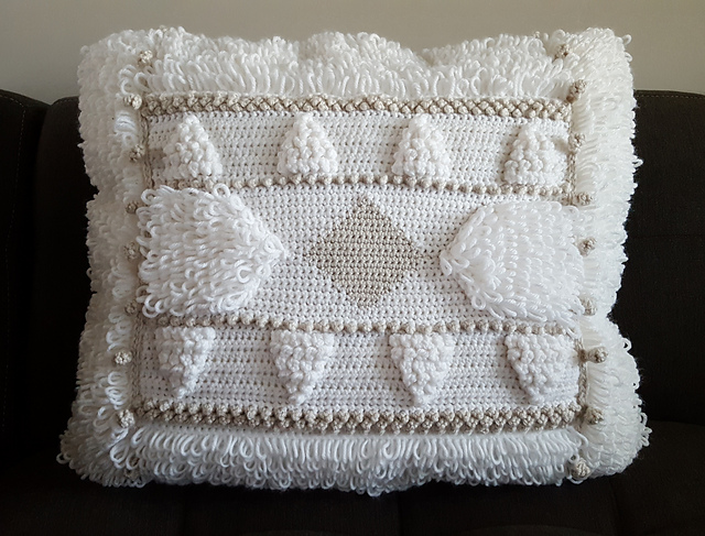 Ravelry: Loop & Bobble Pillow pattern by Heidi Banford