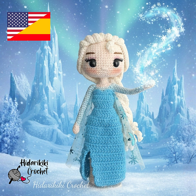 Ravelry: Elsa Frozen Amigurumi pattern by Carmen Lago