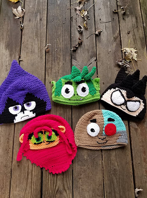 Ravelry: Teen Titans Go Hat Pattern Outline pattern by Hillary Thompson