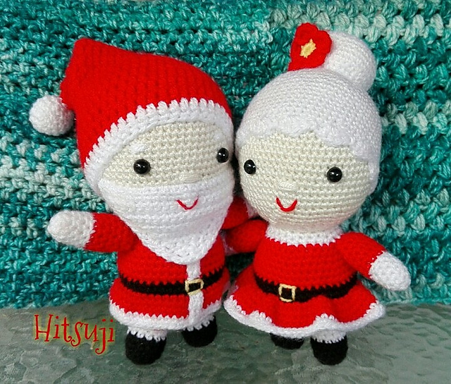 Ravelry: Amigurumi Santa y Señora Claus pattern by Fernanda Moya