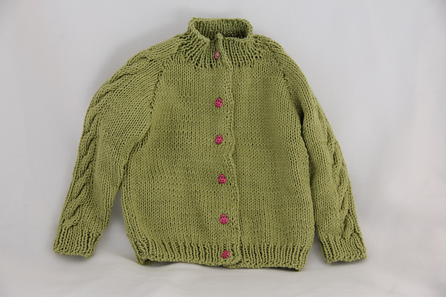 Ravelry: Knitted Raglan Cardigan #728-5 pattern by Columbia-Minerva