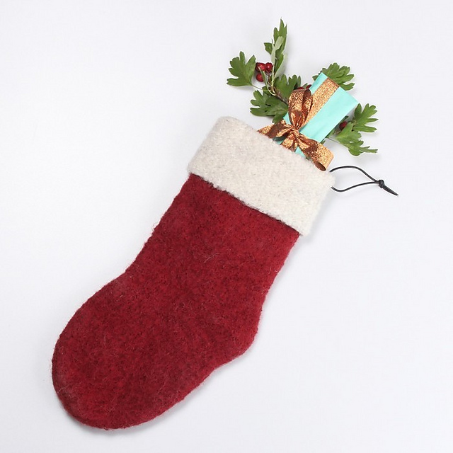 Ravelry: Felted Christmas Stocking pattern by Stine Radicke