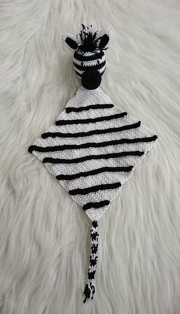 Ravelry: Baby Cuddle patch/cloth Zita the zebra pattern by Hobby Haken