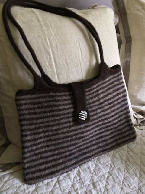 Ravelry: Simple Stripes Felted Bag pattern by Publications ...