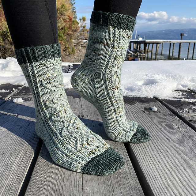 Ravelry: The Great River DK Socks pattern by Elizabeth Lenderink