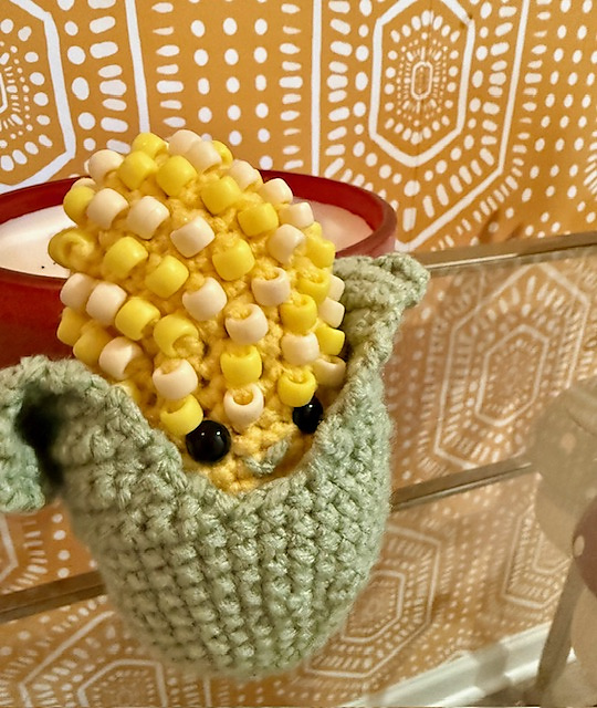 Ravelry: Emotional Support Fidget Corn pattern by The Knotted Dinosaur