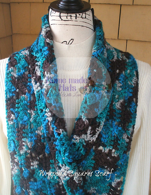 Ravelry: Wrapped Squares Scarf pattern by Cheryl Frye