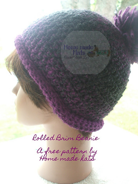 Ravelry: Rolled Brim Beanie pattern by Cheryl Frye