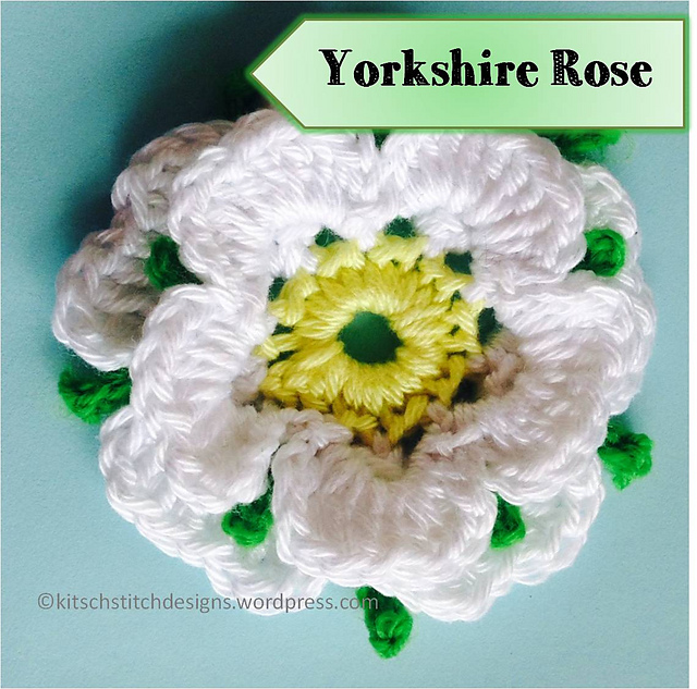Ravelry: Yorkshire Rose Brooch pattern by Sharon M Walker