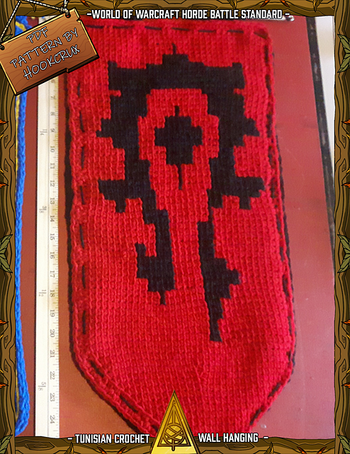 Ravelry: Horde Warcraft Wall Hanging pattern by Hookcrux