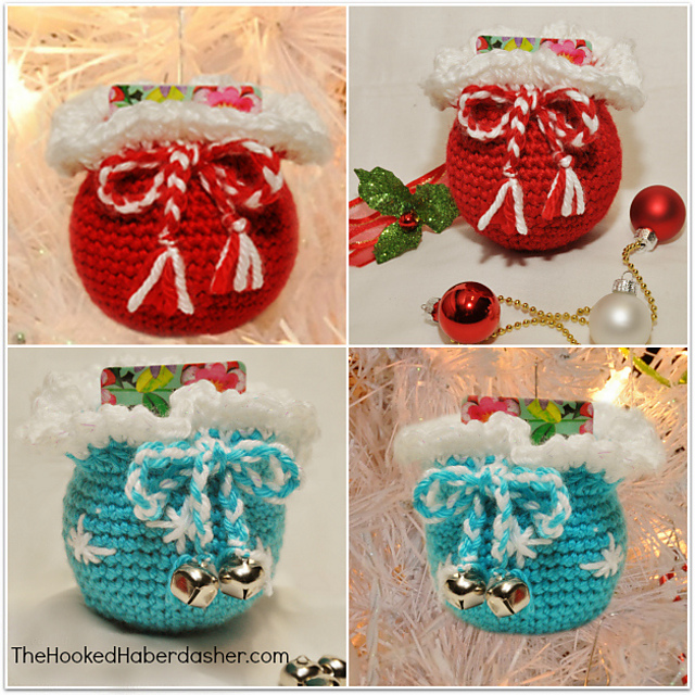 Ravelry: Santa's Gift Bag Ornament pattern by Wendy Bickford