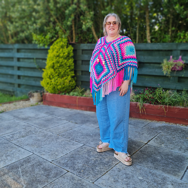 Ravelry: The Lady Rose Poncho pattern by Hooked Hun