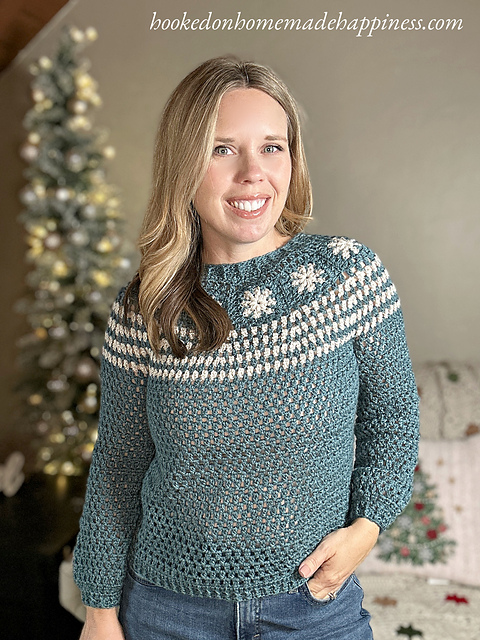 Ravelry: Winter Snowflake Sweater pattern by Breann Mauldin