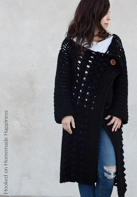 Ravelry: Everyday Black Cardigan pattern by Breann Mauldin
