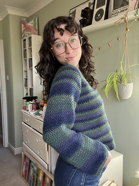 Ravelry: Myla Moss Stitch Jumper pattern by Georgia Rush