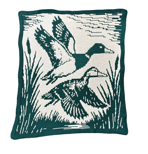 Ravelry: Mallard Ducks - Overlay Mosaic Crochet Throw pattern by Kari ...