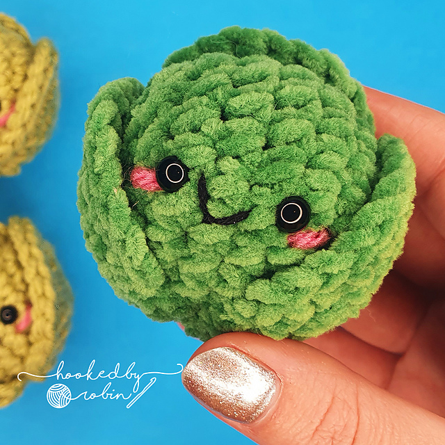 Ravelry: Brussel Sprout Amigurumi pattern by Hooked by Robin