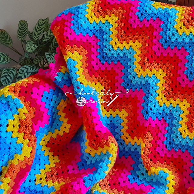 Ravelry: Granny Ripple Blanket pattern by Hooked by Robin