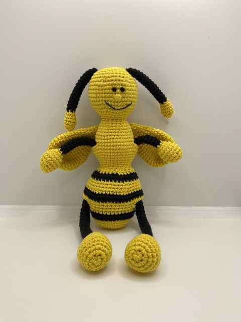 Ravelry: Bumble Bee with Arms and Legs pattern by Hooked by Debbie