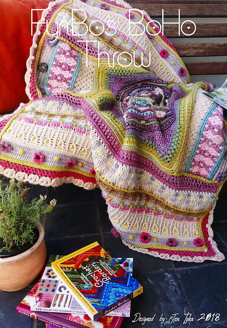 Ravelry: Fynbos BoHo Throw pattern by The Floral Hook