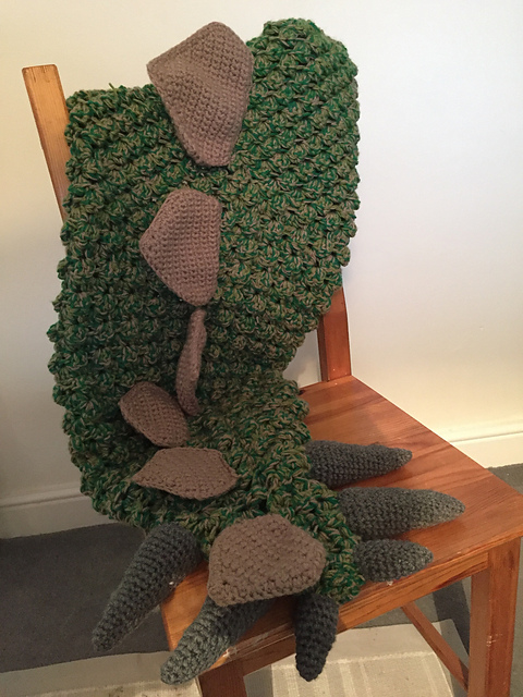 Ravelry: Dinosaur Tail Blanket pattern by HookStitch Sew