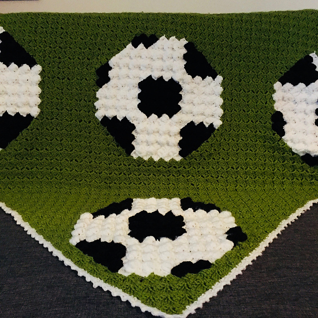 Ravelry: Football C2C Blanket pattern by HookStitch Sew