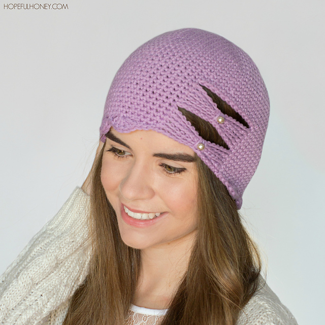 Ravelry: Butterfly Scallop Hat pattern by Olivia Kent