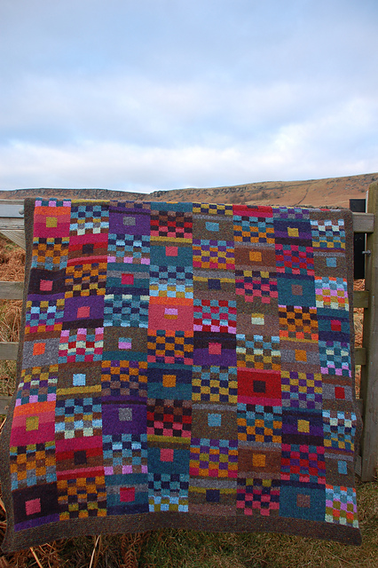 Ravelry: Gridlock Throw pattern by Kaffe Fassett