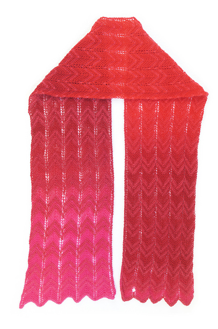 Ravelry: Roter Zick Zack Schal pattern by Anna Maria Busch