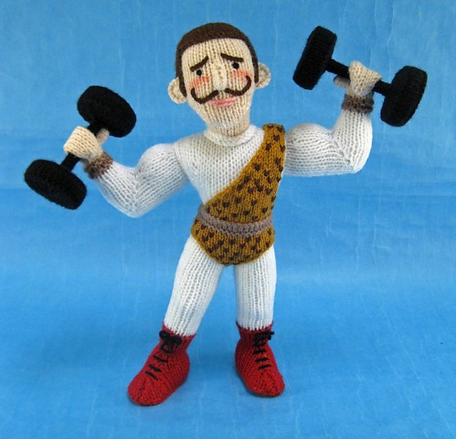 Ravelry: Roll Up! Roll Up! Strong Man pattern by Alan Dart