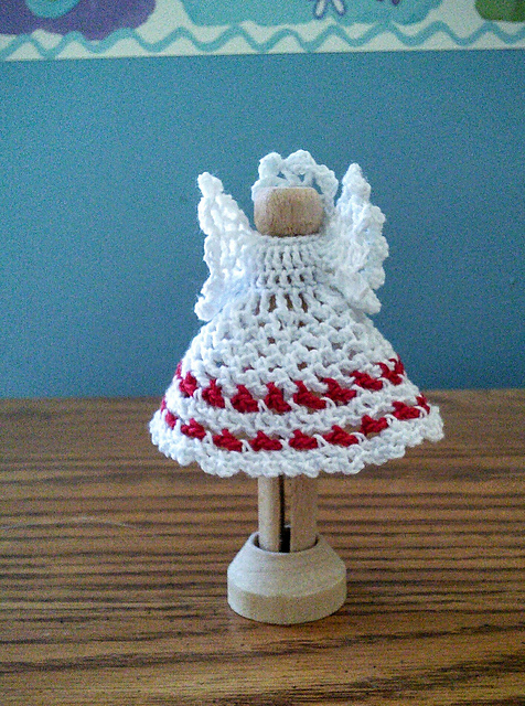 Ravelry: Clothespin Angel (#8) pattern by Anne Halliday