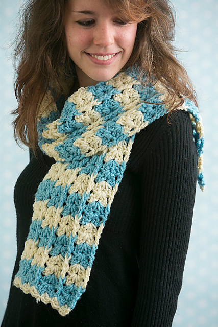 Ravelry: Lacy Shells Scarf pattern by Roseanna Beck