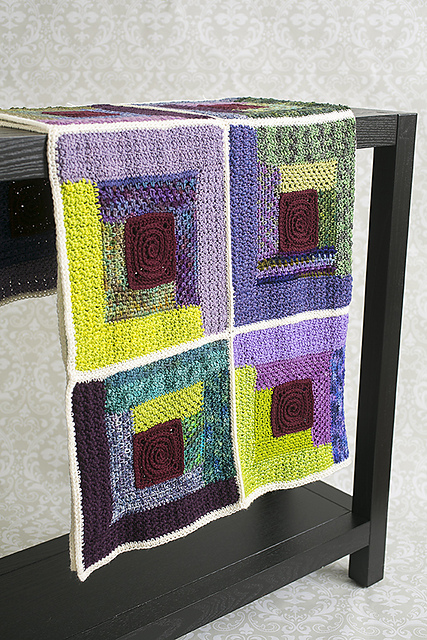 Ravelry: Scraptastic Log Cabin Blanket pattern by Beth Graham