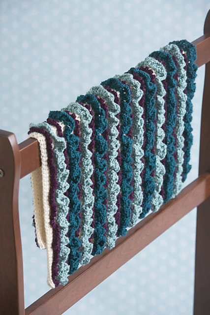Ravelry: Textured Ruffles Baby Blanket pattern by Kristi Simpson