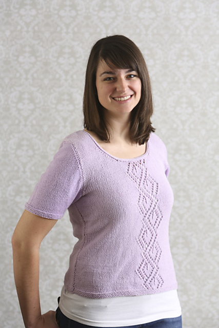 Ravelry: Interlaced Diamond Top pattern by Nazanin S. Fard