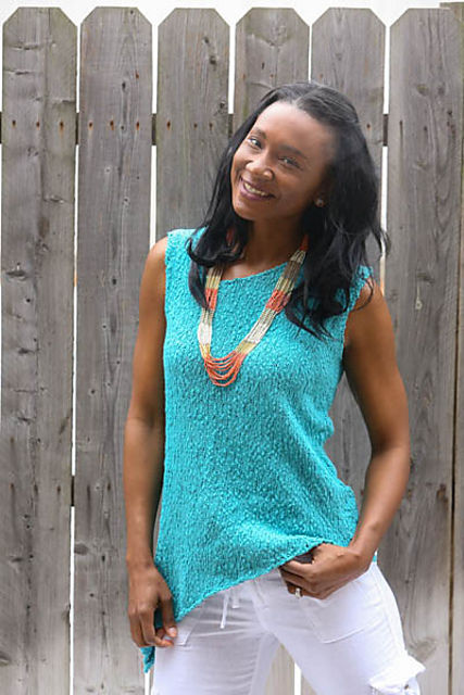 Ravelry: Asymmetrical Mint Cream Top pattern by Angelia Robinson