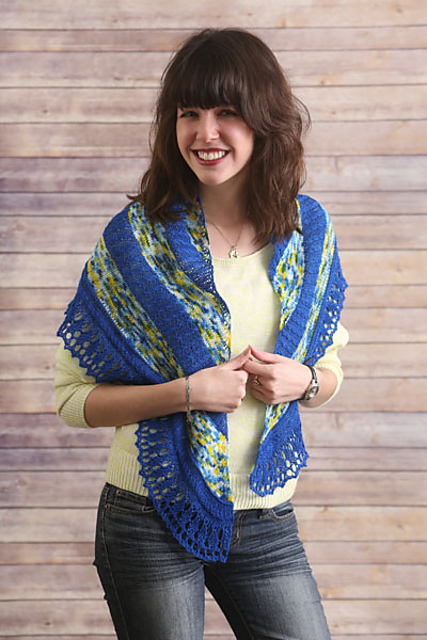 Ravelry: Blue Sky Shawl pattern by Knit-by-Bit Designs