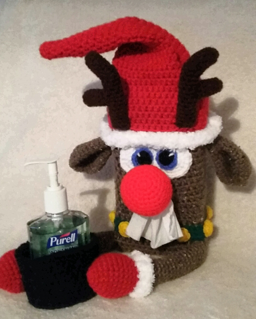 Ravelry: Rudolph Reindeer Sniffle Station pattern by Michelle Moore