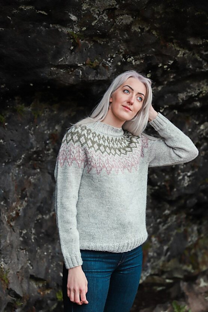 Ravelry: Erna pullover pattern by Icewear Garn
