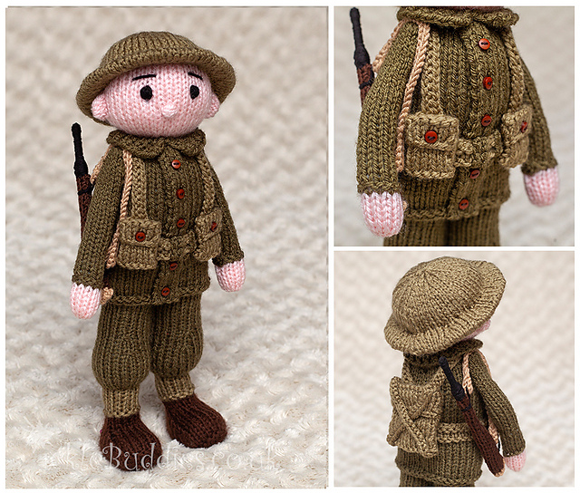 Ravelry: Knitted WWII Soldier pattern by Alison Greenwood