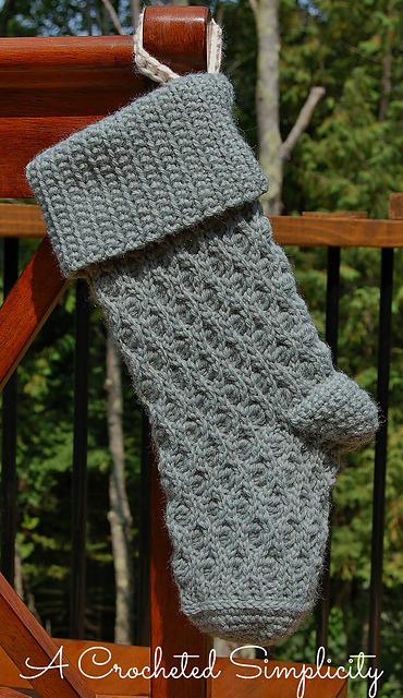 Ravelry: "Winter Waves" Christmas Stocking pattern by Jennifer Renaud